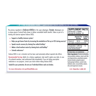 Endurox EXCEL - Natural Performance Supplement - PacificHealth Labs